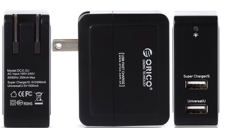 Orico DCX-2U sạc thiết bị di động 2 cổng USB